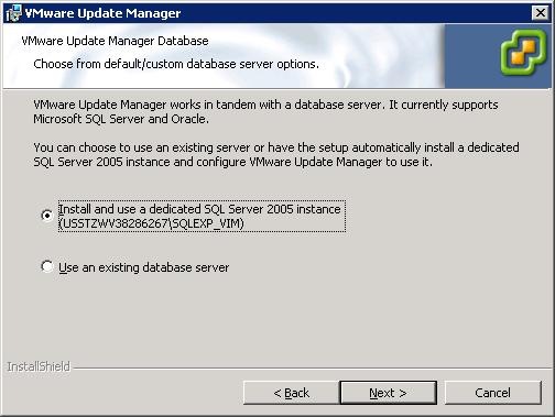 VirtuallyCrazy: Installing VMware Update Manager